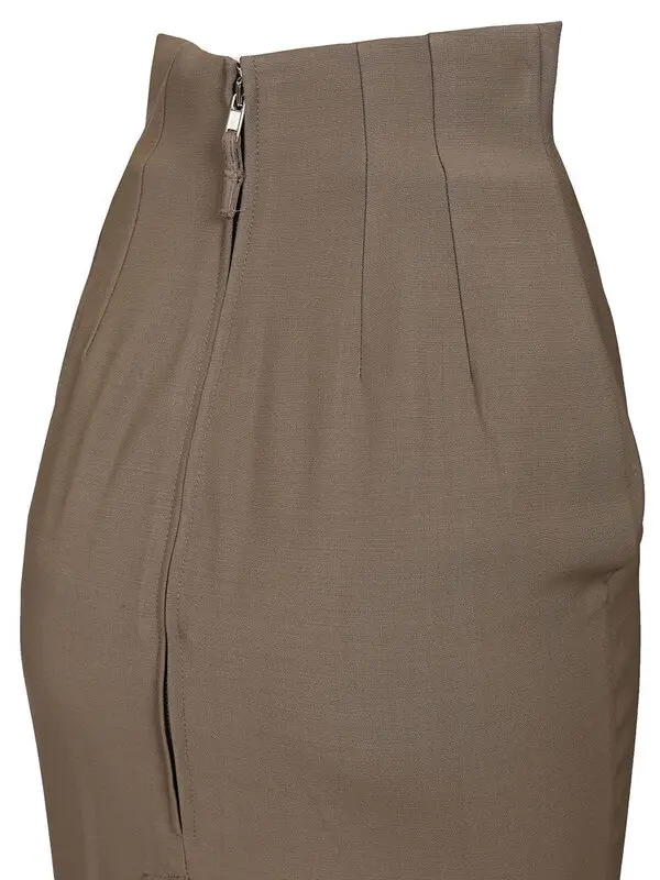 Rick Owens Pleated Midi Skirt