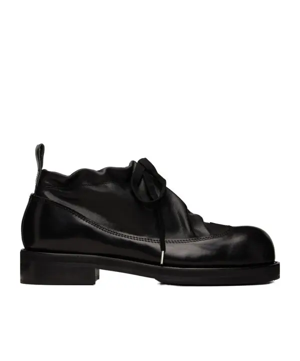 Comme Des Garçons Leather Derby Shoes - Black