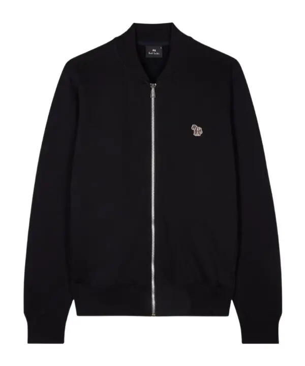Paul Smith Zebra-patch Zip-fastening Jacket - Black