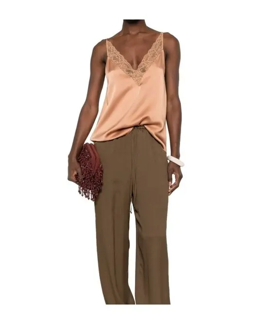 FORTE_FORTE Lace-trim Camisole Top