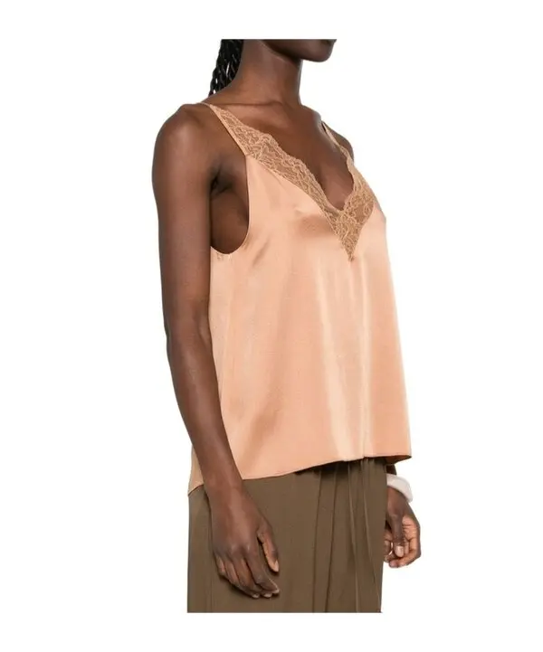 FORTE_FORTE Lace-trim Camisole Top