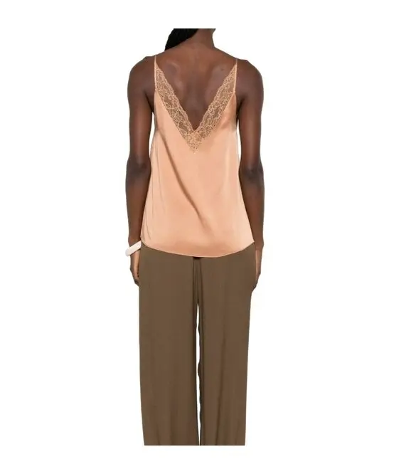 FORTE_FORTE Lace-trim Camisole Top