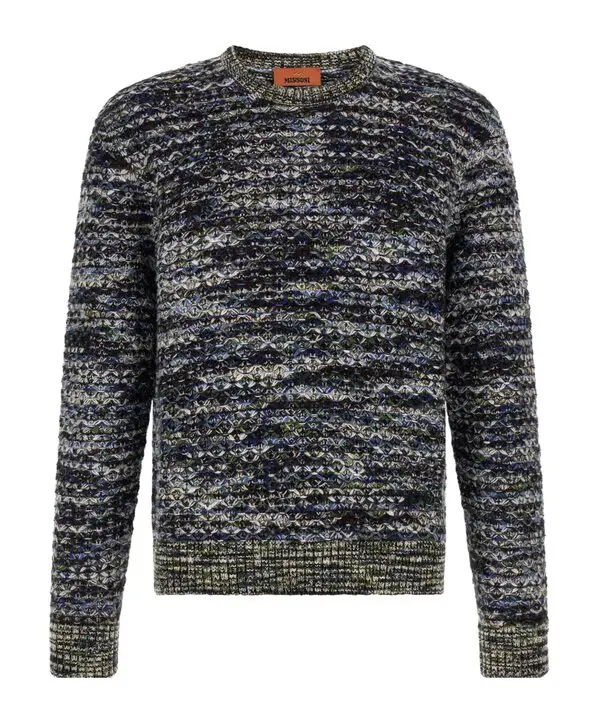 Missoni Crew Neck Long-sleeved Knitwear - Black