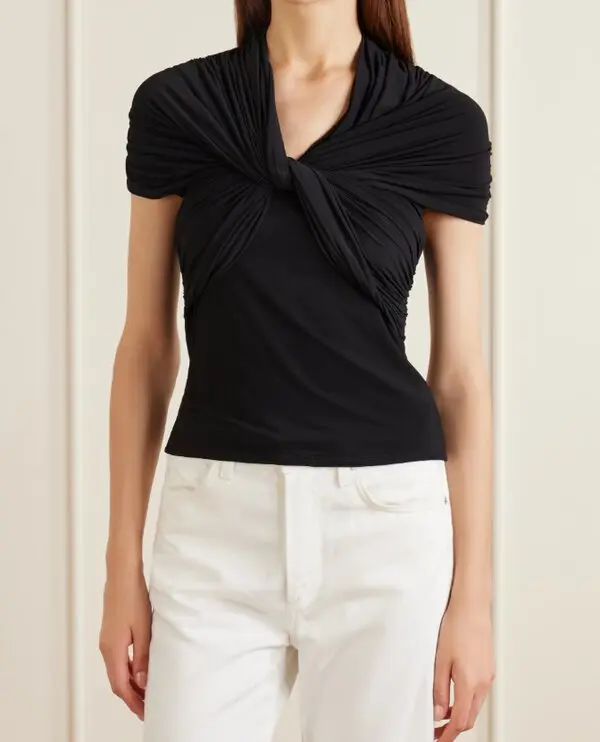 Tove Knot-front Top