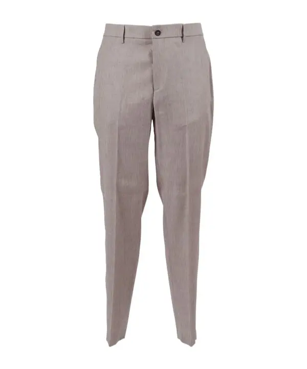 Peserico Pressed-crease Straight-leg Trousers