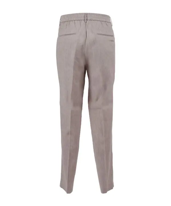 Peserico Pressed-crease Straight-leg Trousers