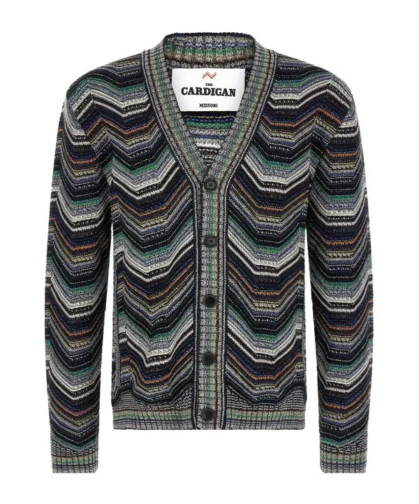 Missoni Zigzag Knit Cardigan - Black