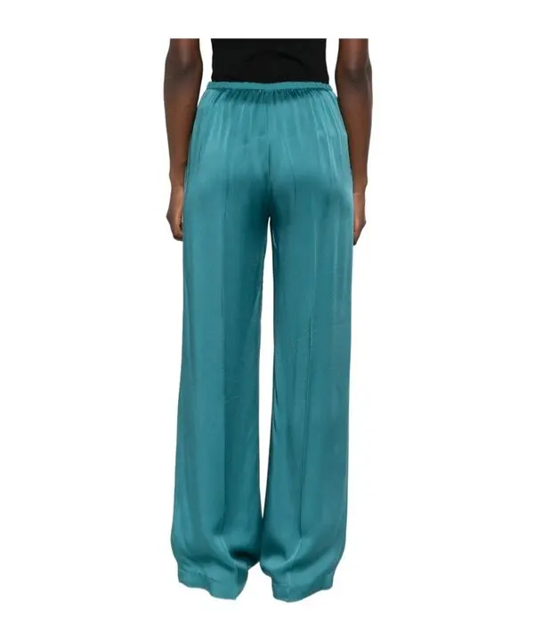 FORTE_FORTE Satin Finish Wide Leg Trousers