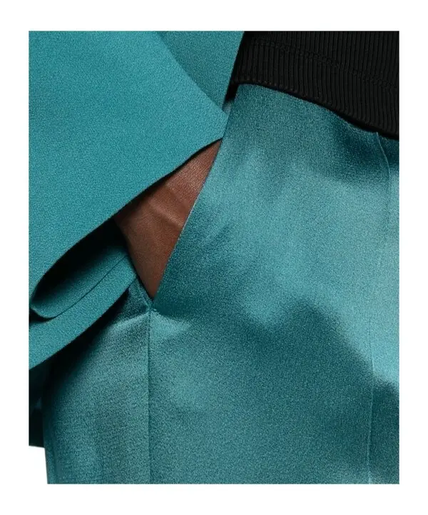 FORTE_FORTE Satin Finish Wide Leg Trousers