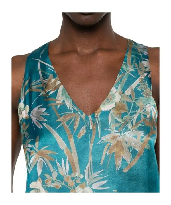 FORTE_FORTE Floral-print Sleeveless Top