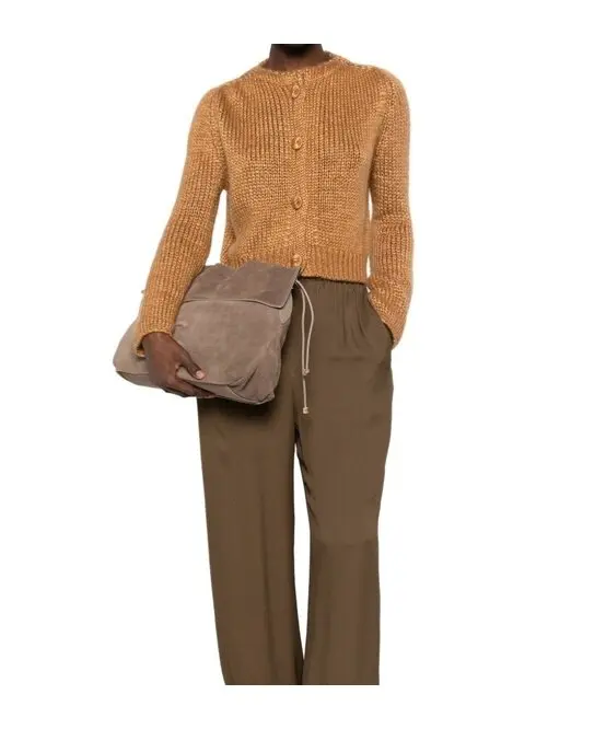 FORTE_FORTE Chunky-knit Button-up Cardigan