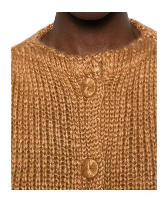FORTE_FORTE Chunky-knit Button-up Cardigan
