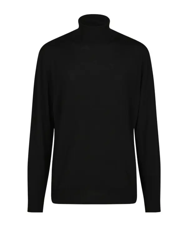 Canali Fine Knit Turtleneck Knitted Sweater
