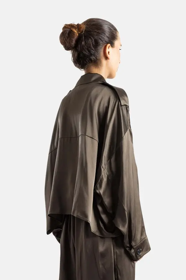 Khaite Long-sleeved Shirt With Lapel Collar - No