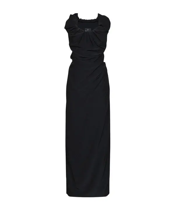 VIVIENNE WESTWOOD Draped Maxi Dress - Black