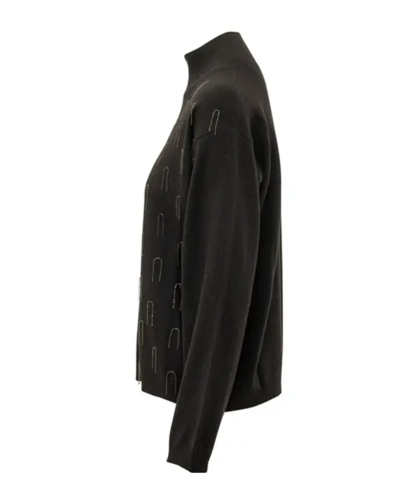 Fabiana Filippi Embellished Mock-neck Knitted Jumper