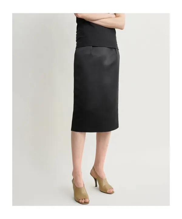 TOTEME Duchess Satin Pencil Skirt