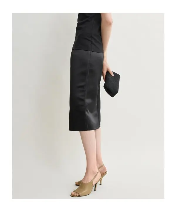 TOTEME Duchess Satin Pencil Skirt