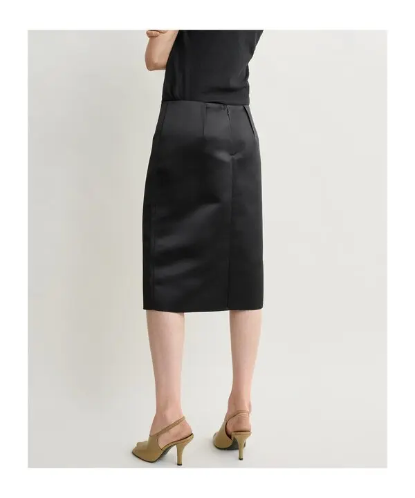 TOTEME Duchess Satin Pencil Skirt