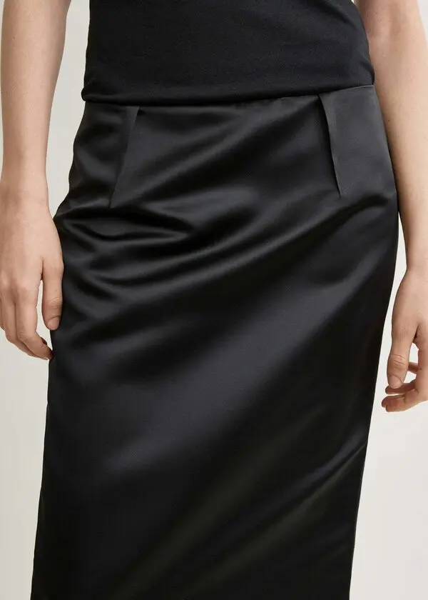 TOTEME Duchess Satin Pencil Skirt