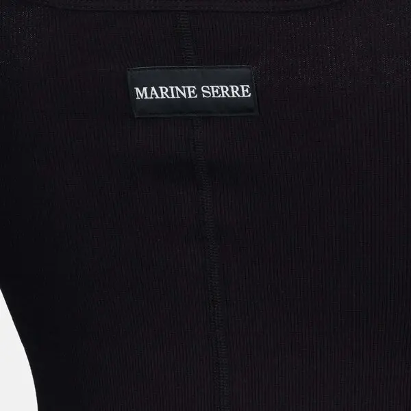 MARINE SERRE Combinaison En Coton Noir