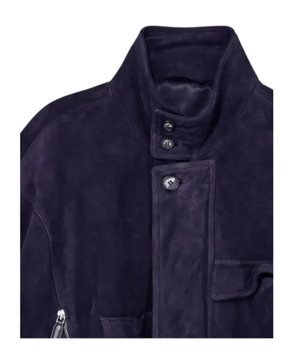 Giorgio Armani Button-up High Neck Coat