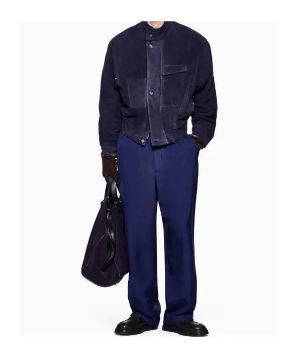 Giorgio Armani Button-up High Neck Coat