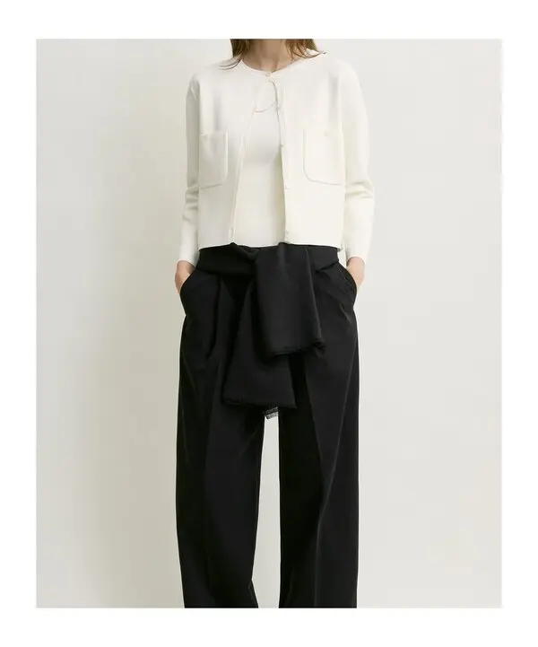 TOTEME Compact-knit Pocket Detail Cardigan