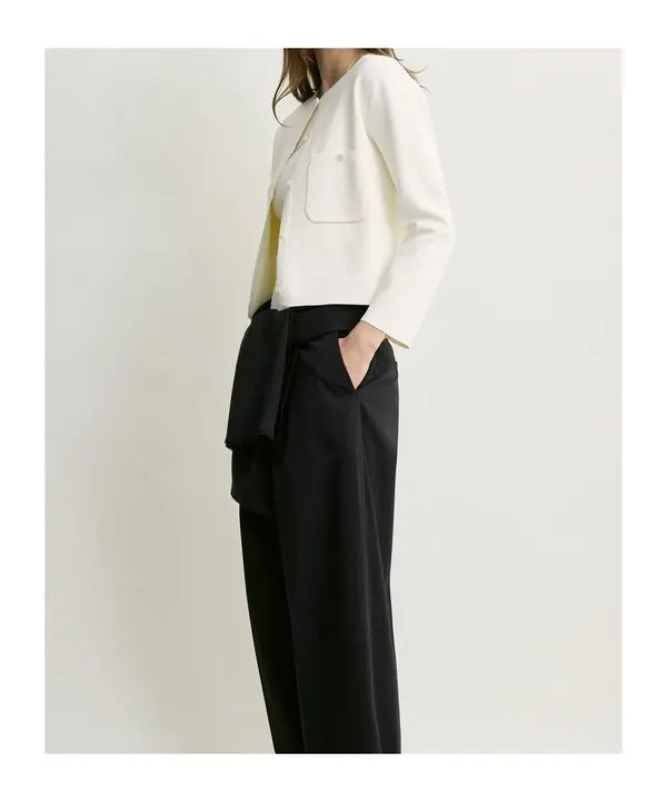 TOTEME Compact-knit Pocket Detail Cardigan