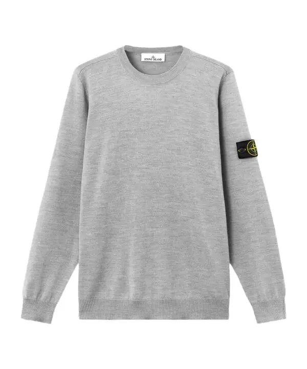 Stone Island Logo-patch Crew Neck Sweater