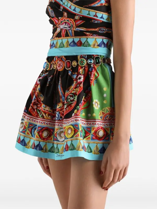 Dolce & Gabbana Carretto-print Poplin Dress