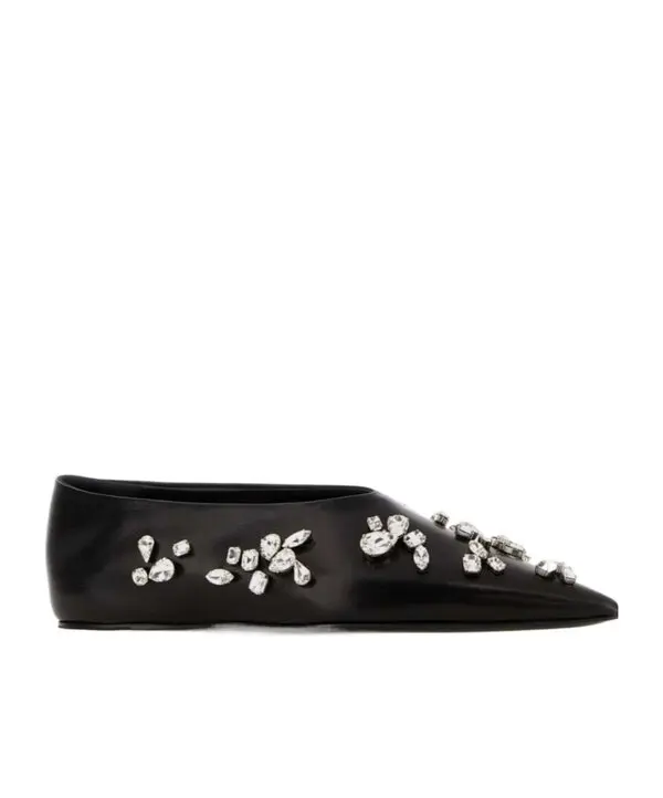 JIL SANDER Embellished Ballerina Flats