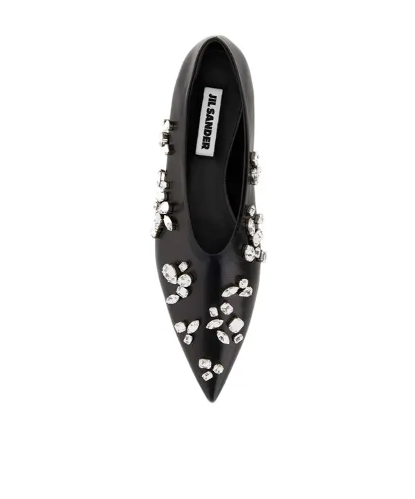 JIL SANDER Embellished Ballerina Flats