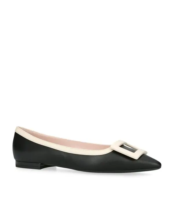 ROGER VIVIER Gommettine Pointed Toe Ballerinas
