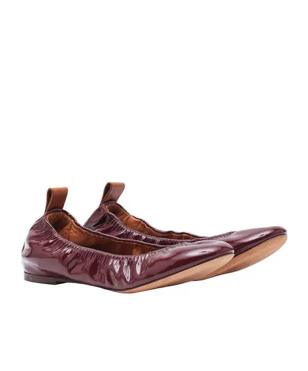 LANVIN Patent Leather Ballet Flats