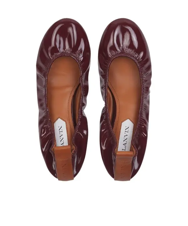 LANVIN Patent Leather Ballet Flats