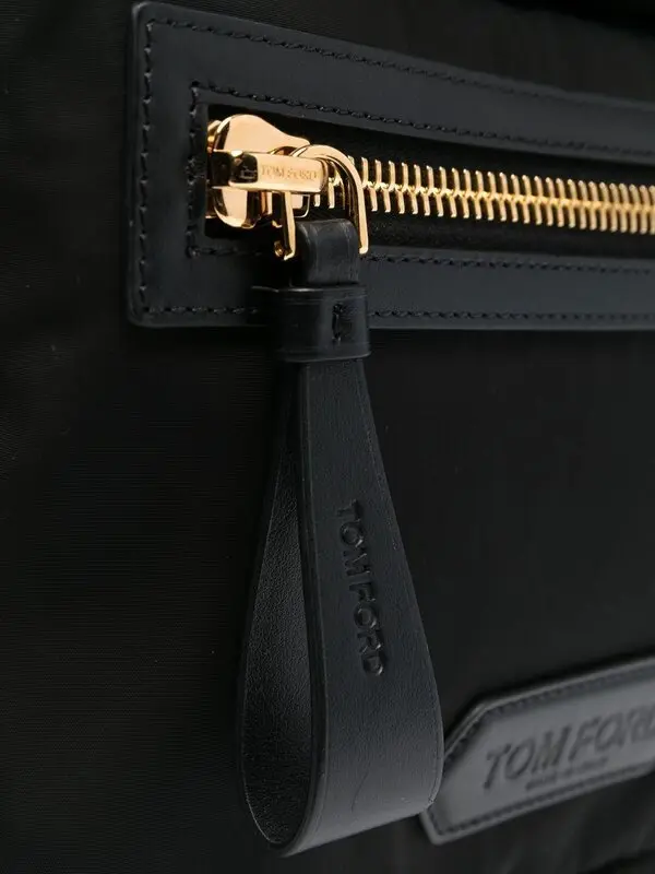 TOM FORD Logo Patch Zipped Backpack