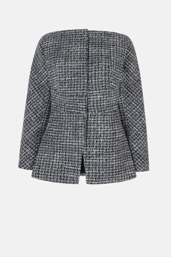 EMILIA WICKSTEAD Holden Top In Boucle Tweed - Multi
