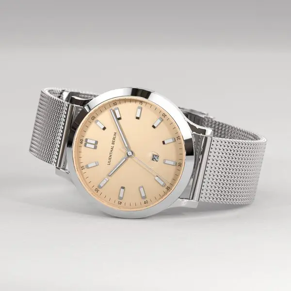 Lilienthal Berlin Huxley Ii Sandbeige Mesh Silver