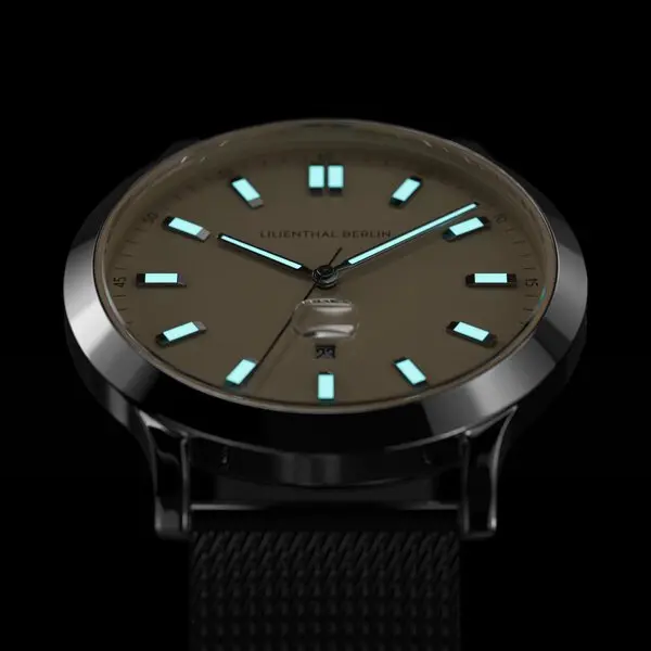 Lilienthal Berlin Huxley Ii Sandbeige Mesh Silver