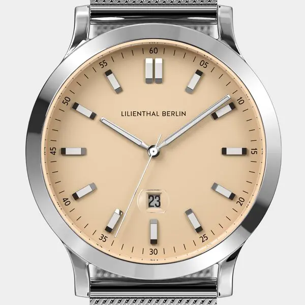 Lilienthal Berlin Mesh Strap Watch - Beige