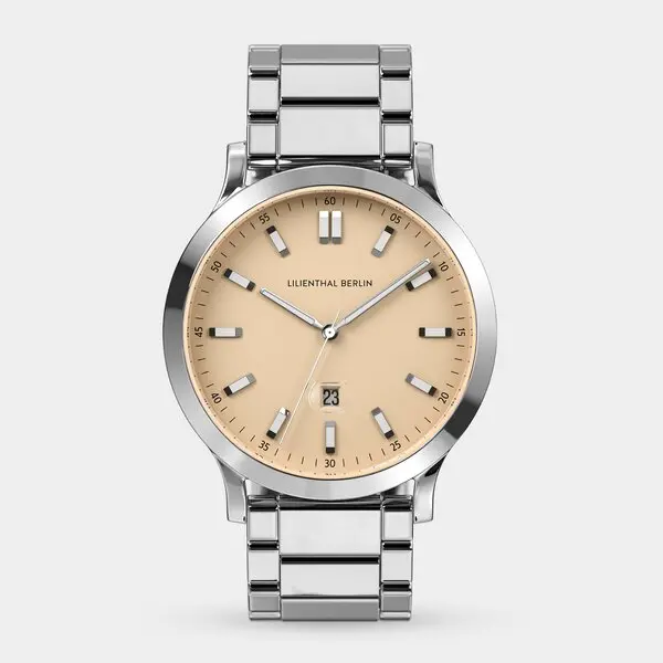 Lilienthal Berlin Huxley Ii Stainless Steel Watch - Beige