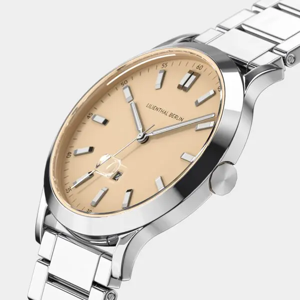 Lilienthal Berlin Huxley Ii Stainless Steel Watch - Beige