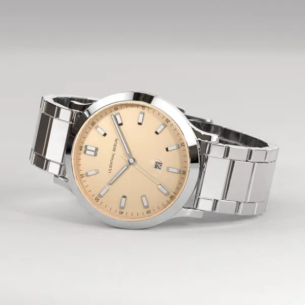 Lilienthal Berlin Huxley Ii Stainless Steel Watch - Beige