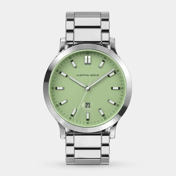 Lilienthal Berlin Huxley Ii Stainless Steel Watch - Green