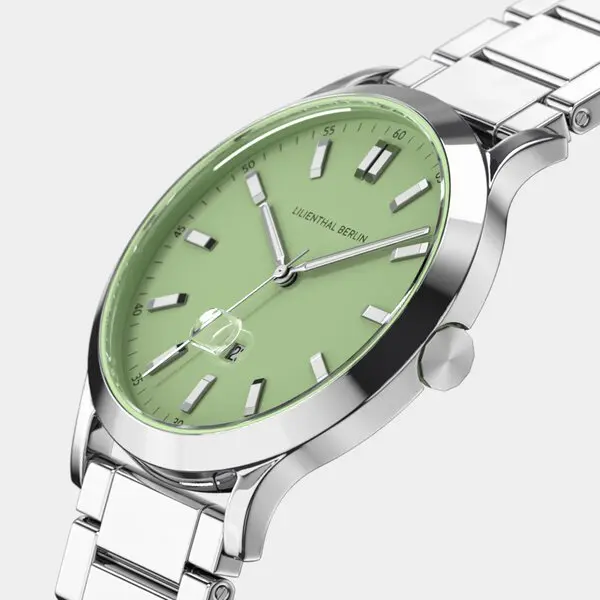 Lilienthal Berlin Huxley Ii Stainless Steel Watch - Green