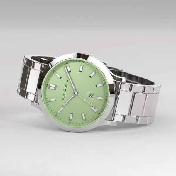 Lilienthal Berlin Huxley Ii Stainless Steel Watch - Green