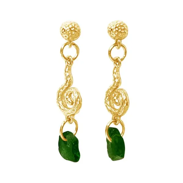 GLASSTYK Palmespiral Earrings