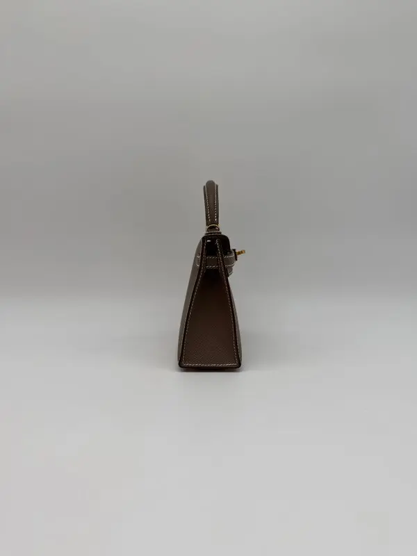 Hermès Mini Kelly Etoupe Epsom Gold Hardware