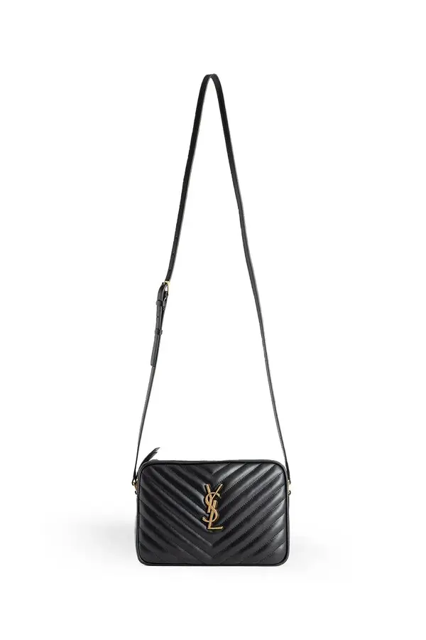 Saint Laurent Quilted Leather Lou Camera Bag - Black